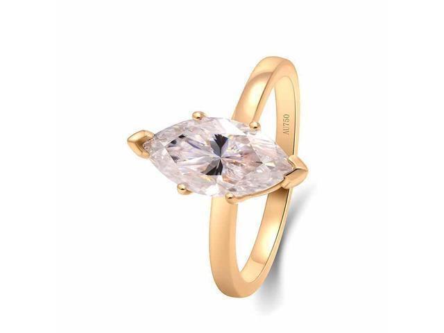 Click here for 3 Carat Horse Eye Moissanite Engagement Ring in 18... prices