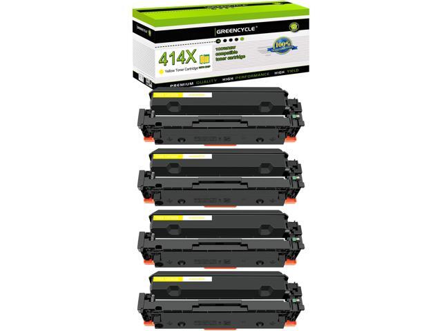 Click here for greencycle 4 Pack 414X Yellow Toner Cartridge Comp... prices