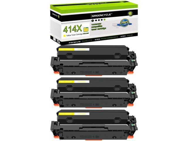 Click here for greencycle 3 Pack 414X Yellow Toner Cartridge Comp... prices