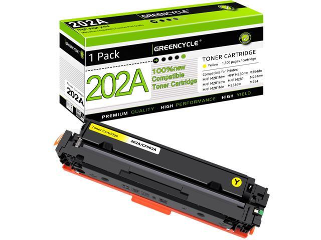 Click here for greencycle 202A Yellow toner Cartridge Compatible... prices