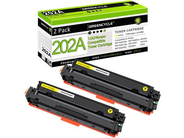 Click here for greencycle 202A Yellow toner Cartridge Compatible... prices