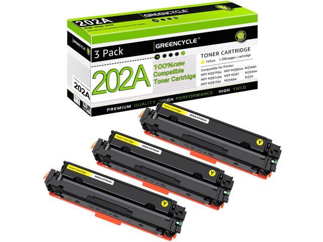 Click here for greencycle 202A Yellow toner Cartridge Compatible... prices