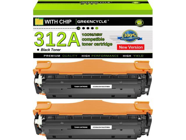 Click here for greencycle 2 Pack 312A CF380A Black Compatible Ton... prices