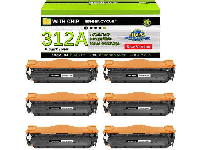 Click here for greencycle 6 Pack 312A CF380A Black Compatible Ton... prices
