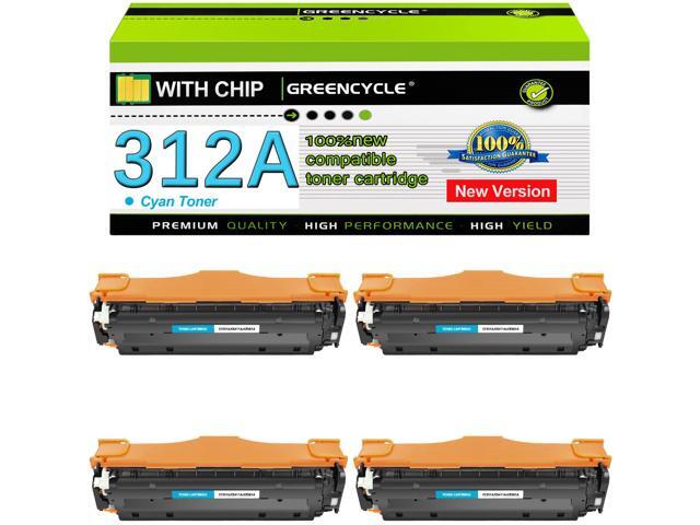 Click here for greencycle 4 Pack 312A Cyan Compatible Toner Cartr... prices