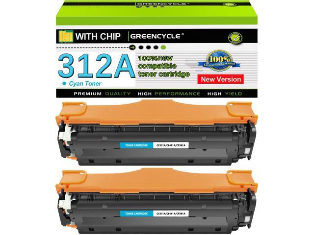 Click here for greencycle 2 Pack 312A Cyan Compatible Toner Cartr... prices
