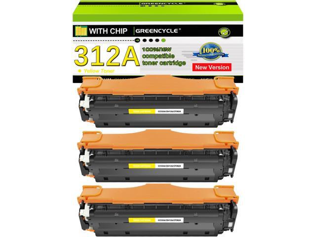 Click here for greencycle 3 Pack 312A Yellow Compatible Toner Car... prices