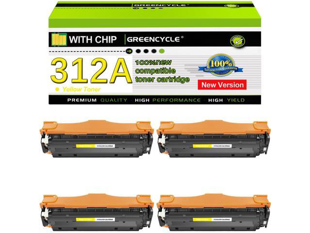 Click here for greencycle 4 Pack 312A Yellow Compatible Toner Car... prices