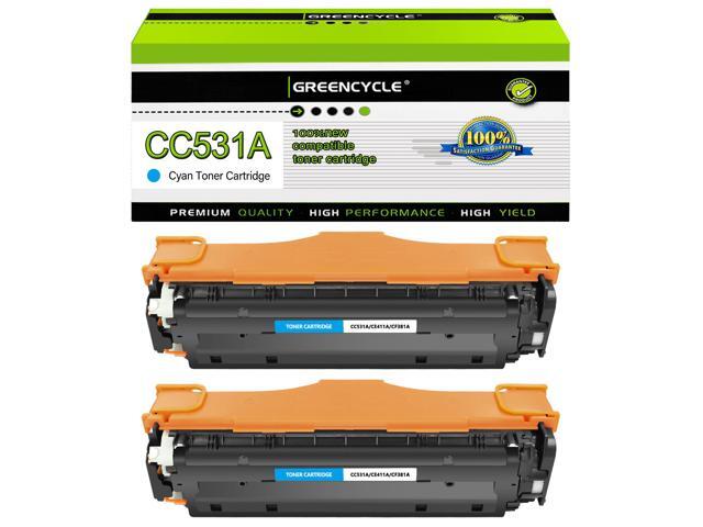 Click here for greencycle 2 Pack 304A CC531A High-yield Compatibl... prices
