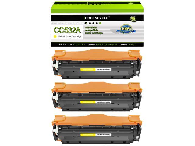 Click here for greencycle 3 Pack 304A CC532A High-yield Compatibl... prices