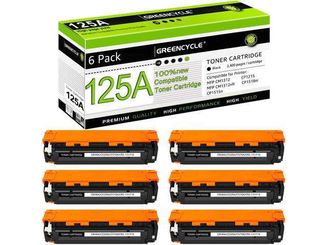 Click here for greencycle 6 Pack 125A CB540A Black Compatible Ton... prices