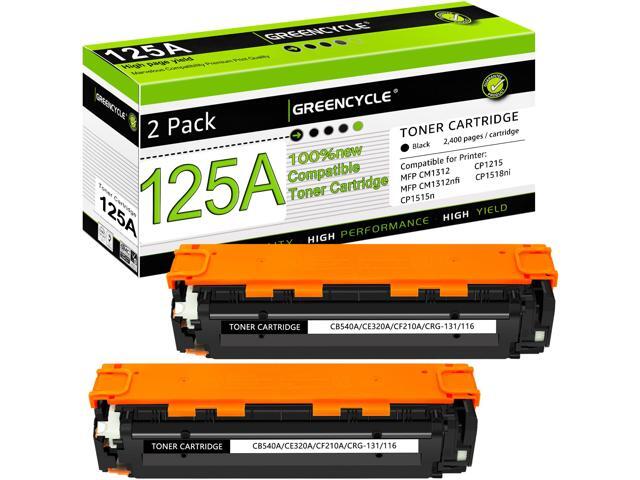 Click here for greencycle 2 Pack 125A CB540A Black Compatible Ton... prices