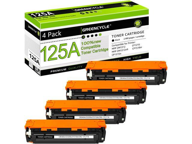 Click here for greencycle 4 Pack 125A CB540A Black Compatible Ton... prices
