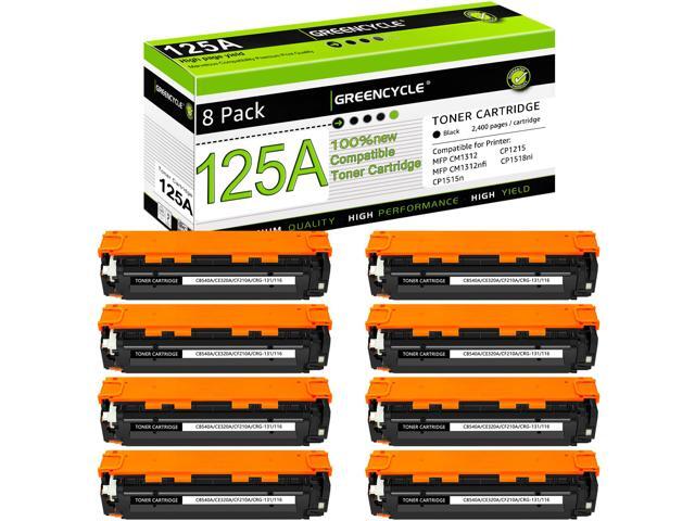 Click here for greencycle 8 Pack 125A CB540A Black Compatible Ton... prices
