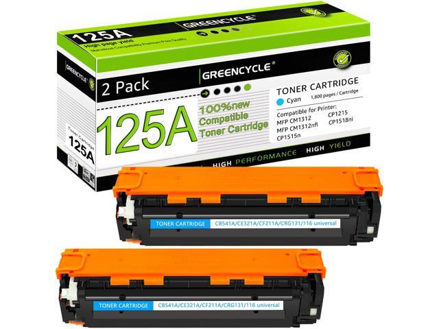 Click here for greencycle 2 Pack 125A CB541A Cyan Compatible Tone... prices