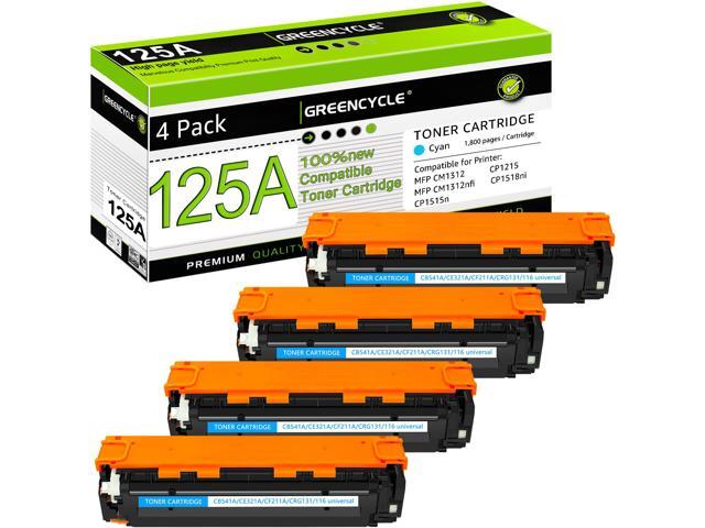 Click here for greencycle 4 Pack 125A CB541A Cyan Compatible Tone... prices
