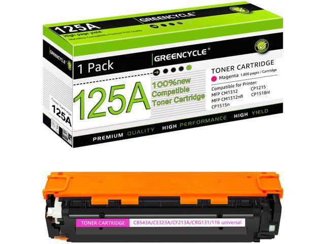 Click here for greencycle 1 Pack 125A CB543A Magenta Compatible T... prices