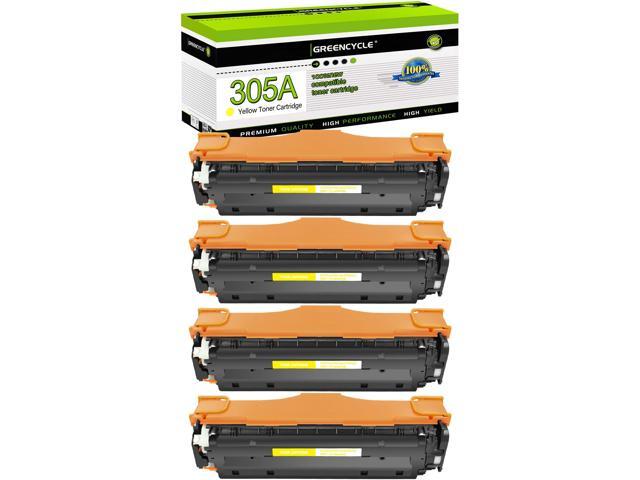 Click here for greencycle 4 Pack 305A Yellow Compatible Toner Car... prices