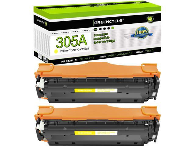 Click here for greencycle 2 Pack 305A Yellow Compatible Toner Car... prices