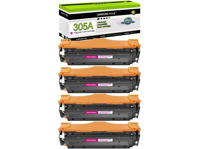 Click here for greencycle 4 Pack 305A Magenta Compatible Toner Ca... prices