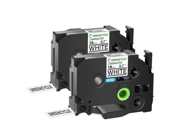 Click here for GREENCYCLE TZe-241 18mm 0.7 Laminated White Tape C... prices