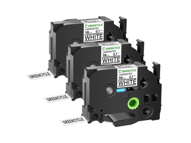 Click here for GREENCYCLE TZe-241 18mm 0.7 Laminated White Tape C... prices