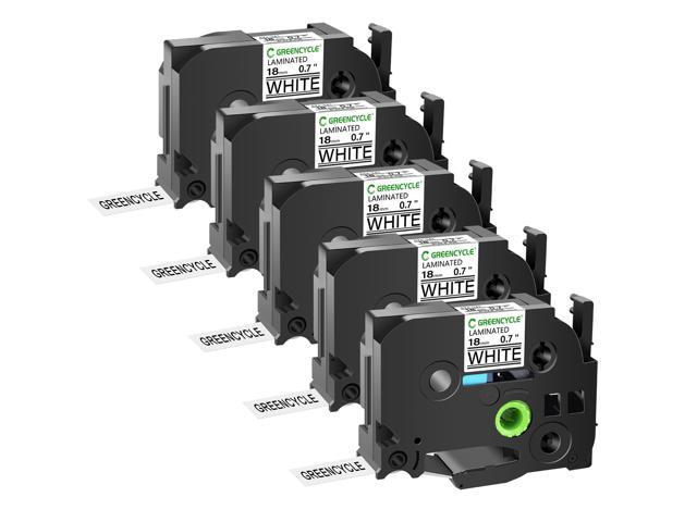 Click here for GREENCYCLE TZe-241 18mm 0.7 Laminated White Tape C... prices