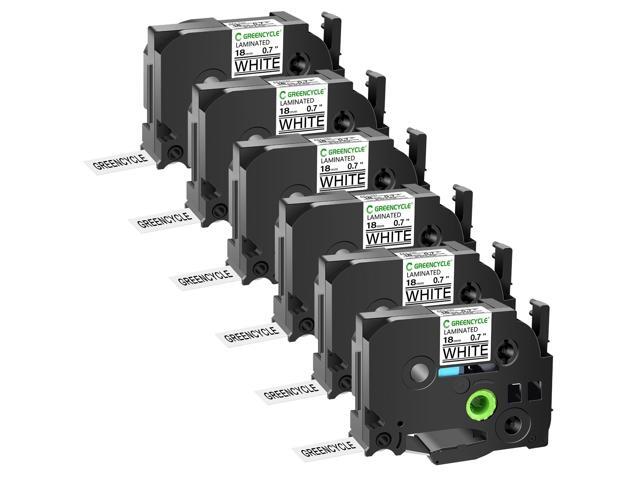 Click here for GREENCYCLE TZe-241 18mm 0.7 Laminated White Tape C... prices