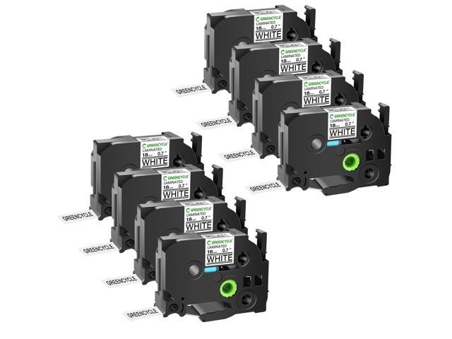 Click here for GREENCYCLE TZe-241 18mm 0.7 Laminated White Tape C... prices