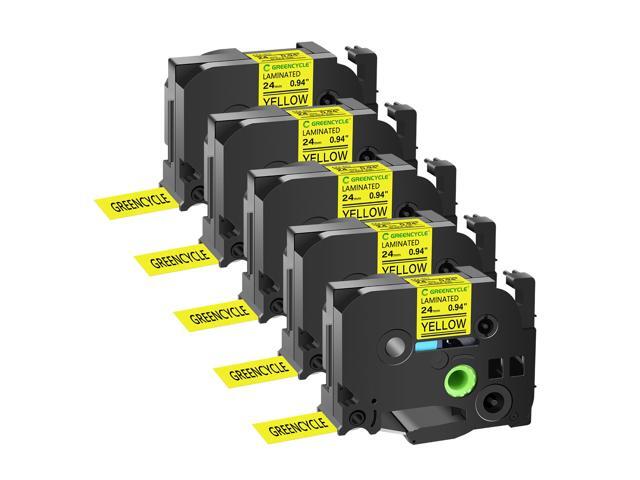 Click here for GREENCYCLE TZe-651 24mm 0.94 Laminated Yellow Tape... prices