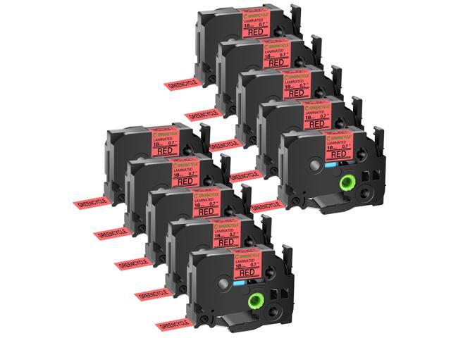 Click here for GREENCYCLE TZe-441 18mm 0.7 Laminated Red Tape Com... prices