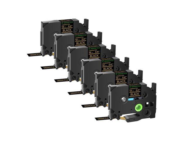 Click here for GREENCYCLE TZe-334 12mm 0.47 Laminated Black Tape... prices