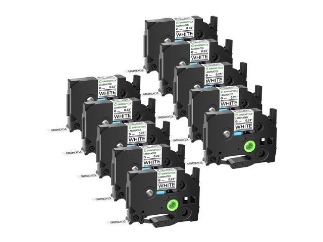 Click here for GREENCYCLE TZe-211 6mm 0.23 Laminated White Tape C... prices