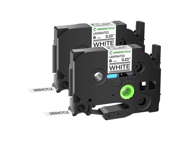 Click here for GREENCYCLE TZe-211 6mm 0.23 Laminated White Tape C... prices