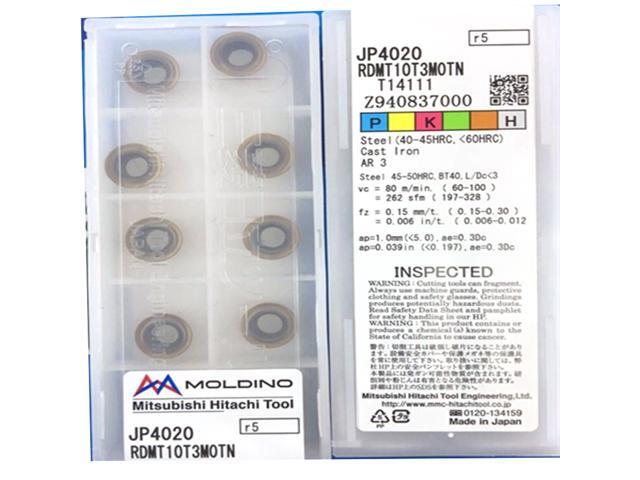 Click here for HITACHI RDMT10T3MOTN JP4020 Carbide Inserts 10PCS/... prices