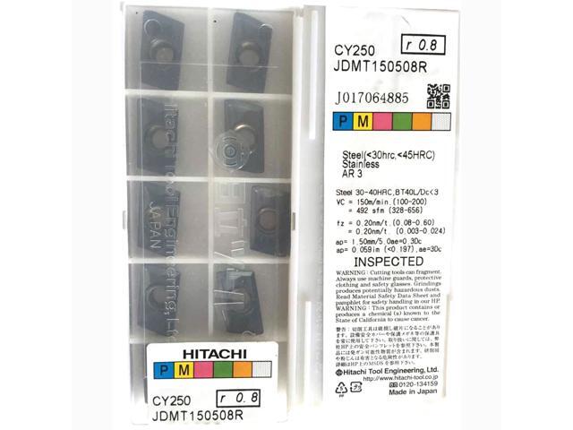 Click here for HITACHI JDMT150508R CY250 Carbide Inserts 10PCS/ B... prices