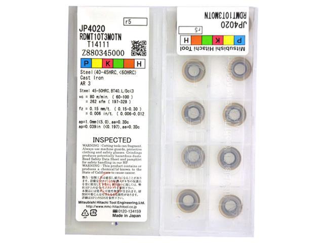 Click here for HITACHI RDMT1204MOTN JP4020 Carbide Inserts 10PCS/... prices