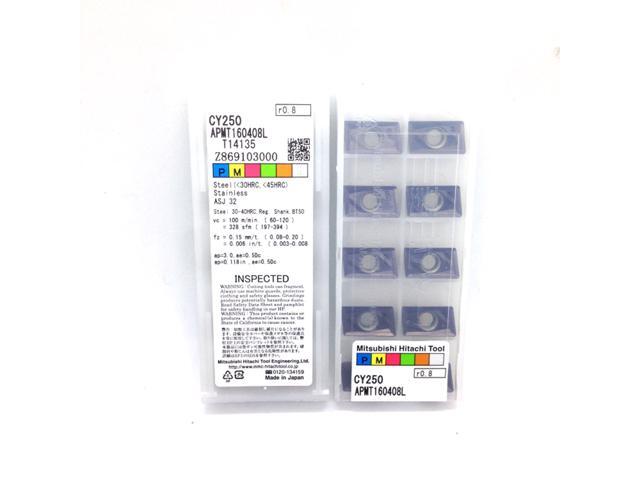 Click here for HITACHI APMT160408L CY250 Carbide Inserts 10PCS/ B... prices