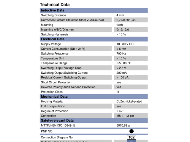 Click here for Wenglor Proximity Switch IB040BM46VB8 PNP New prices