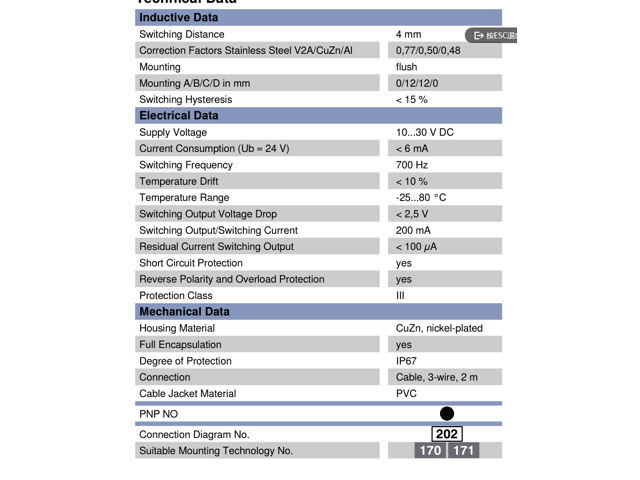 Click here for Wenglor Proximity Switch Sensor IB040BM61VB PNP Ne... prices