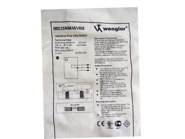Click here for Wenglor IM025NM45VB8 Inductive Sensor PNP New prices