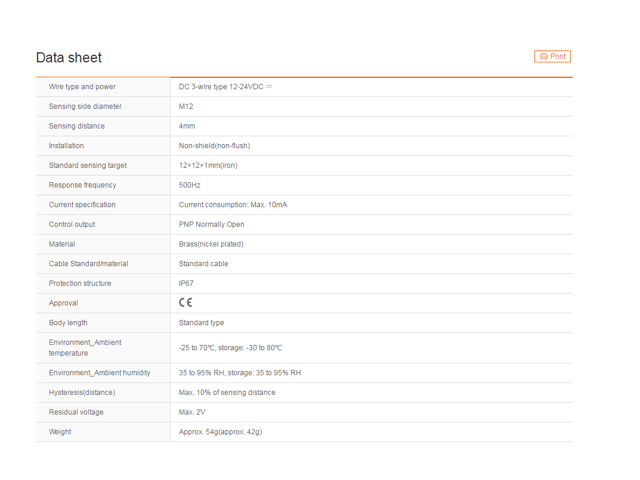 Click here for Autonics PRW12-4DP Proximity Sensors Inductive PNP... prices
