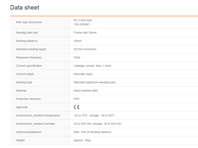 Click here for Autonics PSN30-10A Proximity Sensors Inductive prices