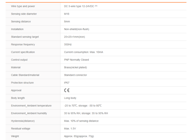 Click here for Autonics PRCML18-8DP2 Proximity Sensors Inductive... prices