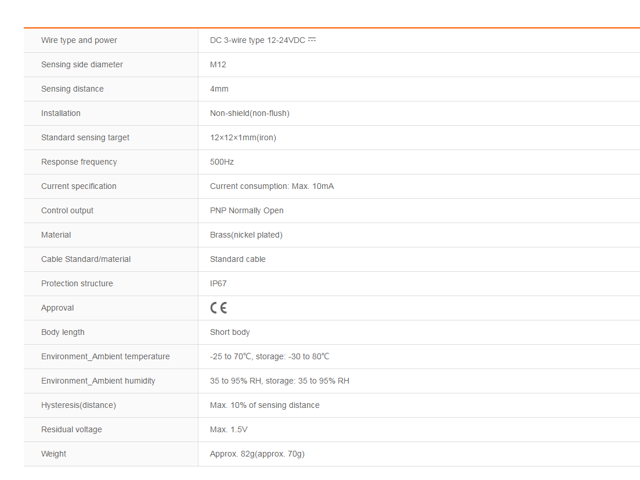 Click here for Autonics PRS12-4DP Proximity Sensors Inductive PNP... prices