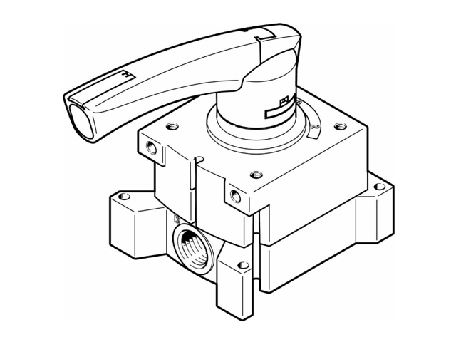 Click here for FESTO VHER-P-H-B43C-M5 3410679 Hand Lever Valve Ne... prices