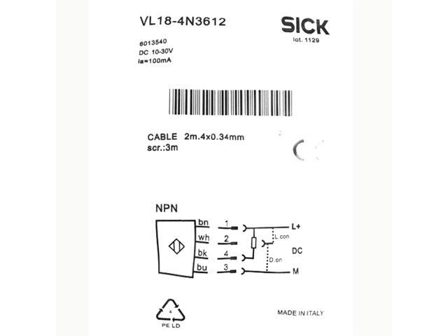 Click here for SICK VL18-4N3612 Photoelectric retro-reflective se... prices