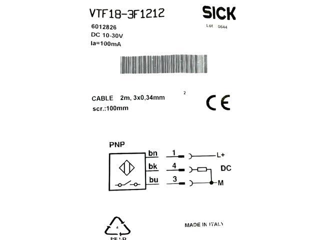 Click here for SICK VTF18-3F1212 Photoelectric proximity sensor P... prices