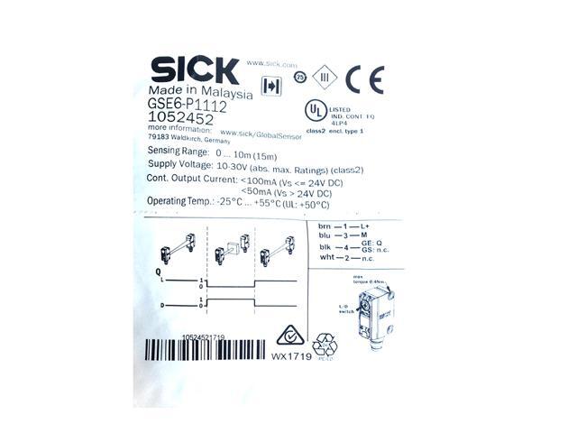 Click here for SICK GSE6-P1112 Miniature photoelectric sensors PN... prices