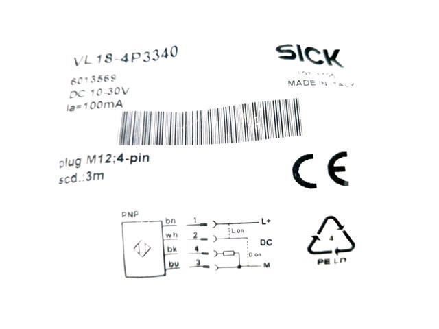Click here for SICK VL18-4P3340 Photoelectric retro-reflective se... prices